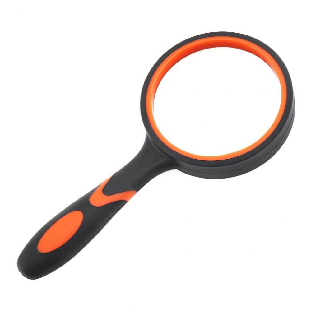 High Definition Portable Rubber Handle 10X Magnifying Glass Eye Loupe ...