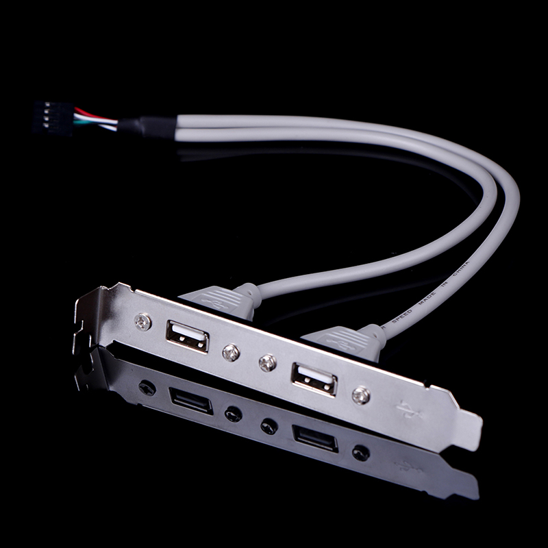 ZHANG Jettingbuy Witkitty 1 ชิ้น 2 พอร์ต USB2.0 ด้านหลังแผงยึดการ ...