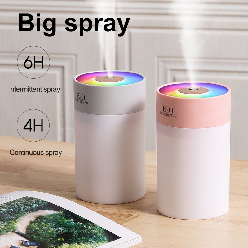 【Value Bundle】 Luminous Humidifier Household Desktop Small Water Spray ...