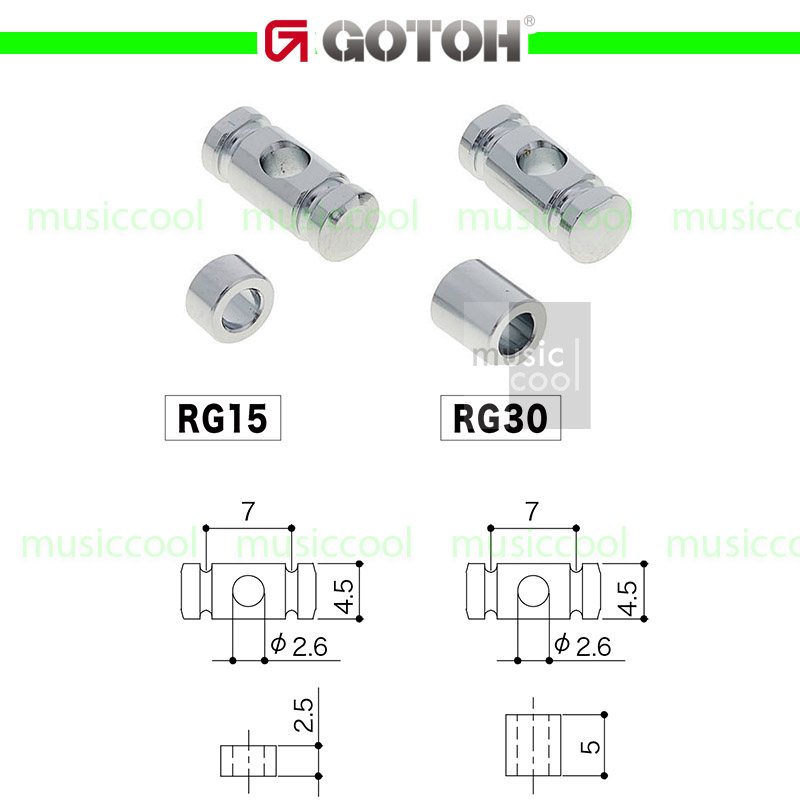 รีเทนเนอร์ GOTOH รุ่น RG15&RG30 - ตัวดึงสายกีตาร์ String retainer set ...