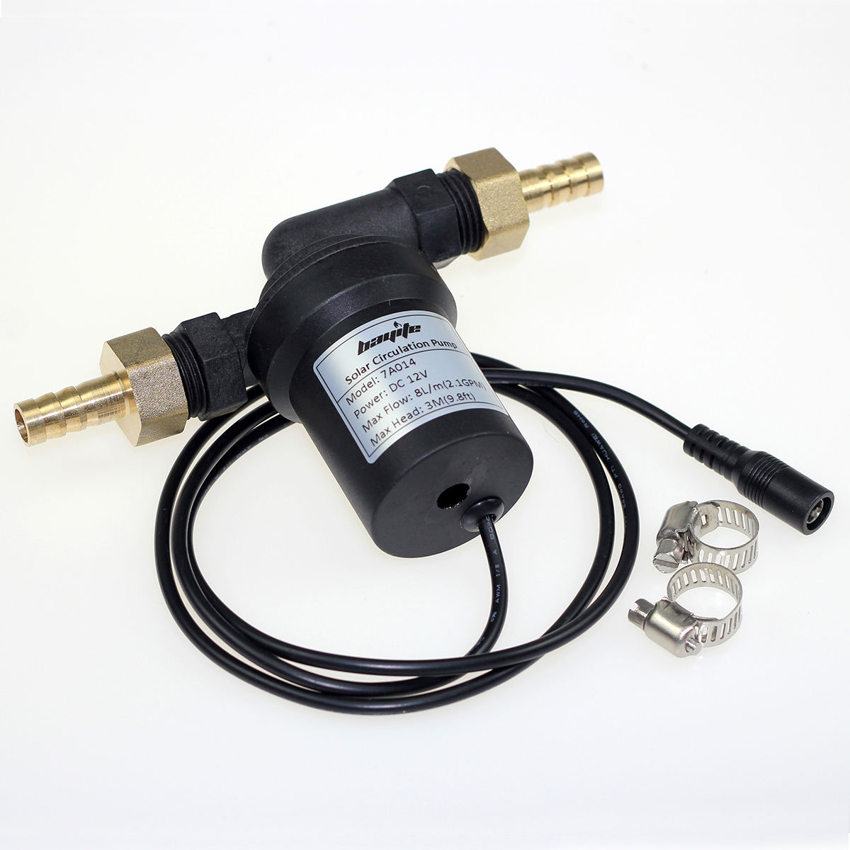 Solid Motors Quiet 12V Solar Hot Circulation Water Pump Brushless Motor ...