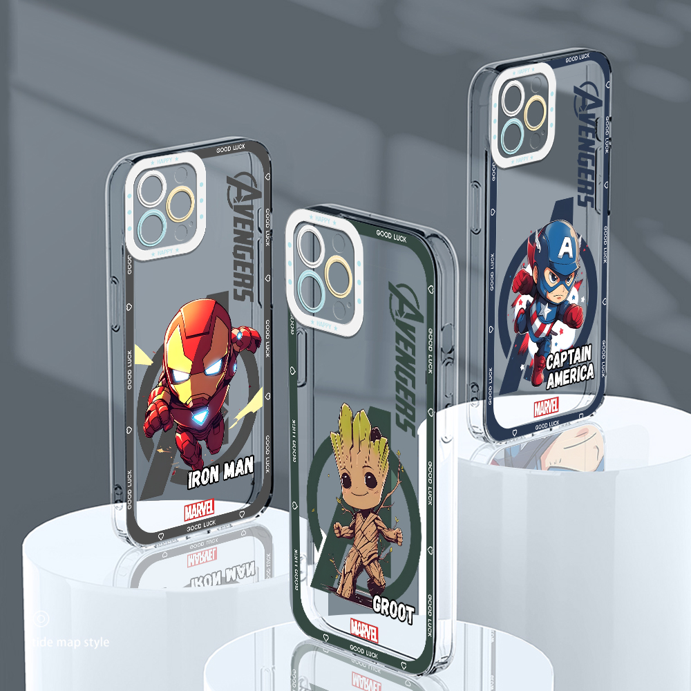 UCUC for Redmi 14C Back Cover Groot Batman Transparent TPU Ultra Thin ...