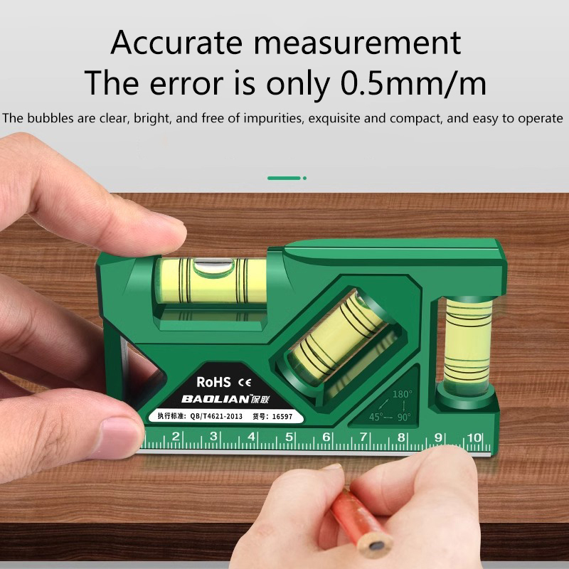 Tools Mini Level Gauge High-precision Horizontal Vertical Measure ...