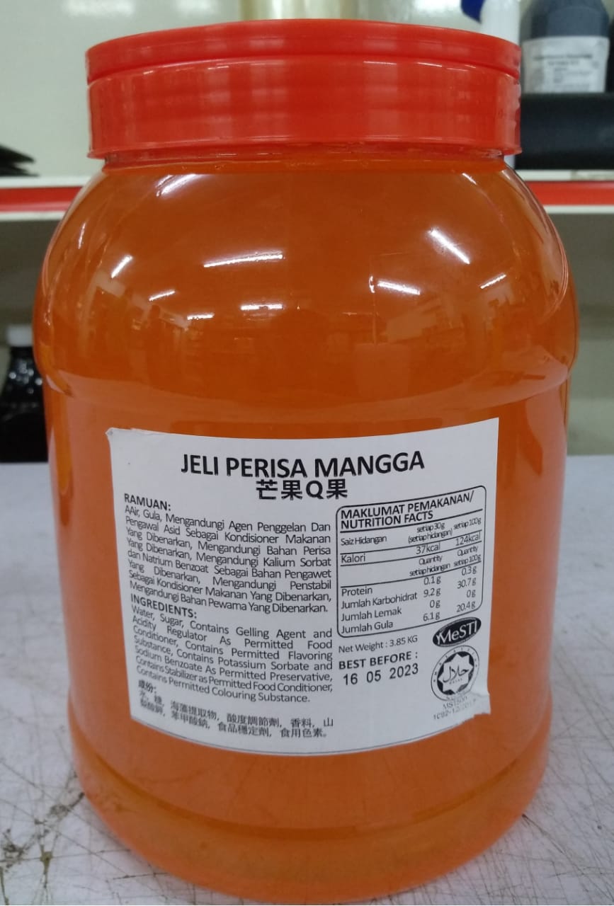 MANGO JELLY /JELI PERISA MANGGA 3.8KG (HALAL) | Lazada