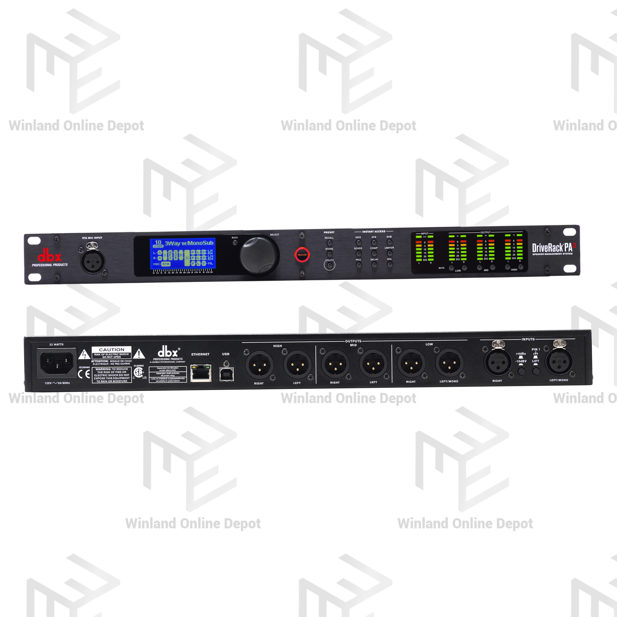 DBX Professional Audio DriveRack PA2 Complete Loudspeaker Management ...