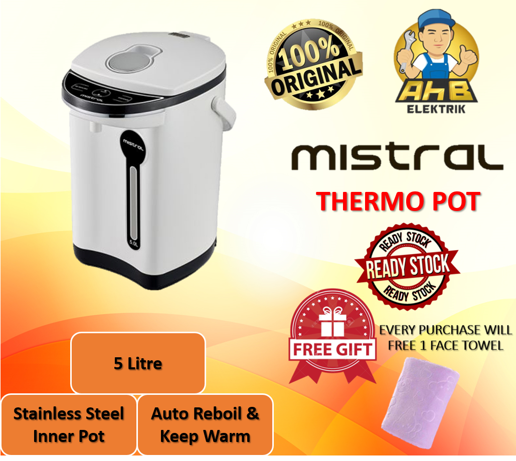Mistral 5L Thermo Pot MAP506 Water Dispenser Thermos | Lazada