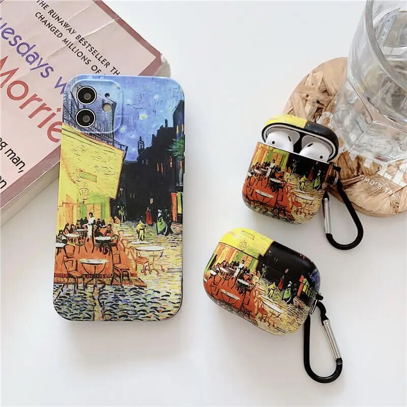 Van Gogh oil painting phone case for iphone 15 12 13 14 Pro Max 14Pro ...