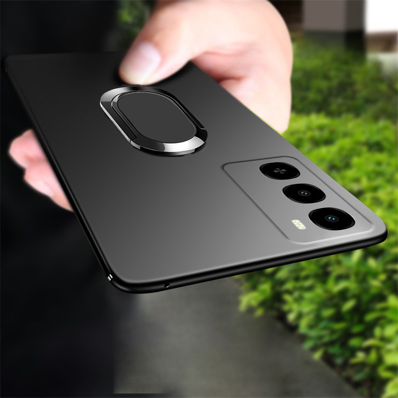 Phone case For Itel City 100 Back cover Finger Metal Ring Kickstand Car ...