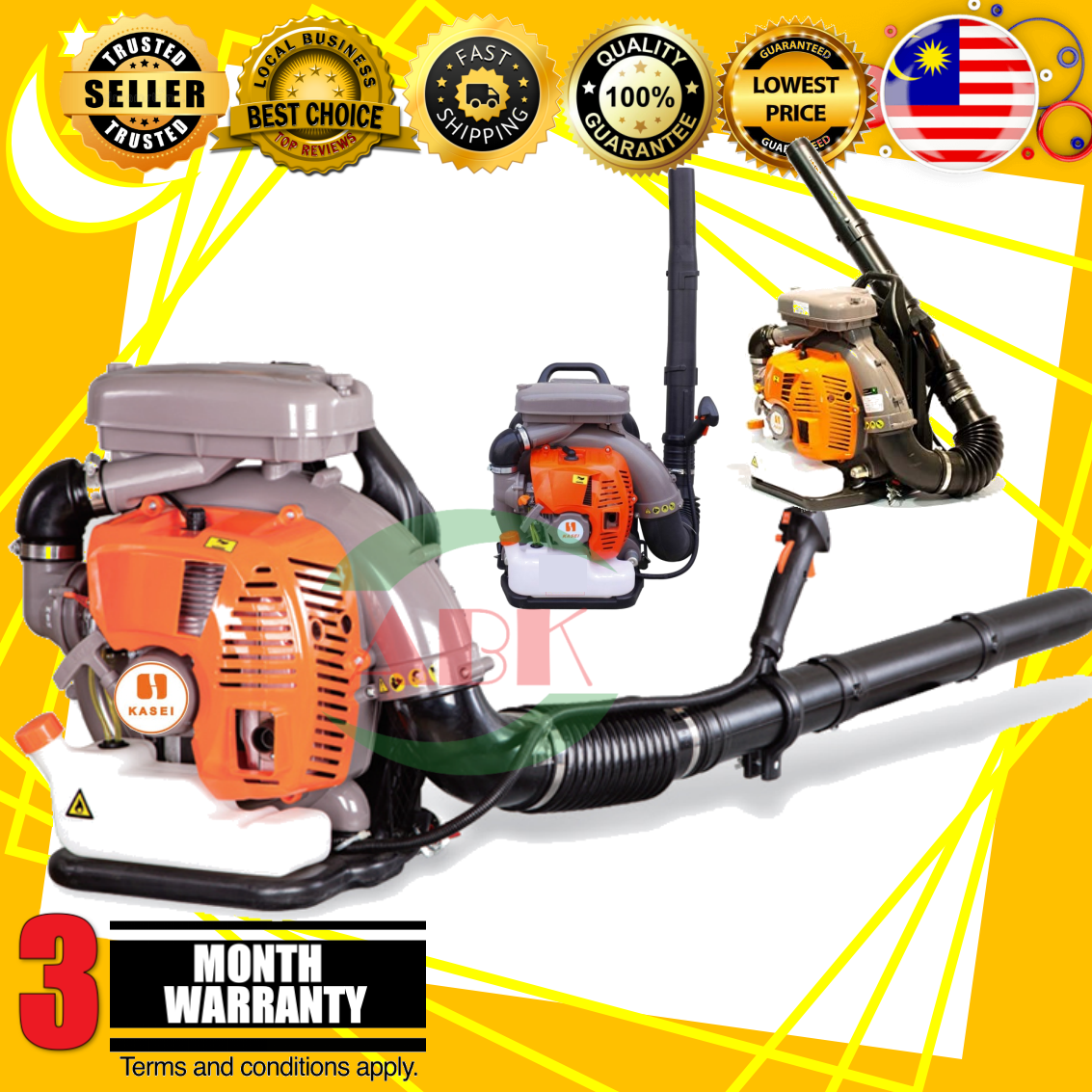 KASEI EB800E BACKPACK PETROL LEAF BLOWER MESIN TEMBAK ANGIN (POWERFUL ...
