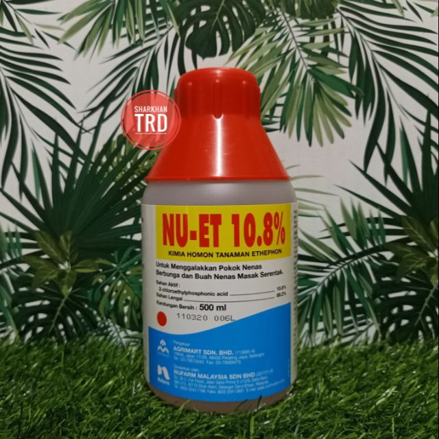 Botol 500ml NU-ET 10.8% Nufarm Kimia Hormon Tanaman Ethephon Nenas ...