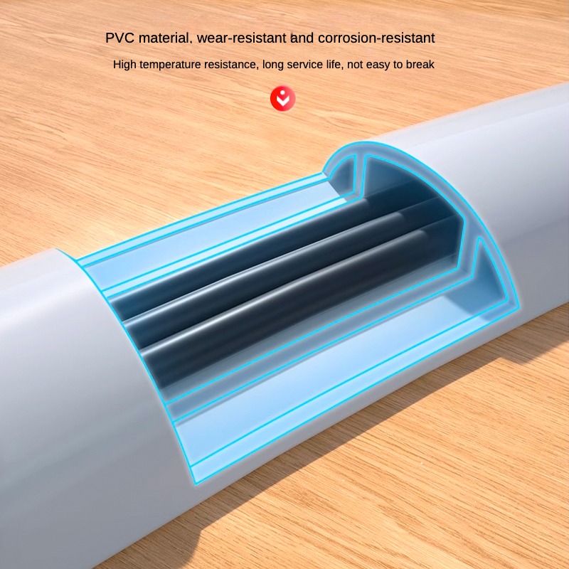 Soft Pvc Protector Floor Cable Raceway Cable Concealer Wire Hiders Duct Wall Cord Cover Sleeve ...
