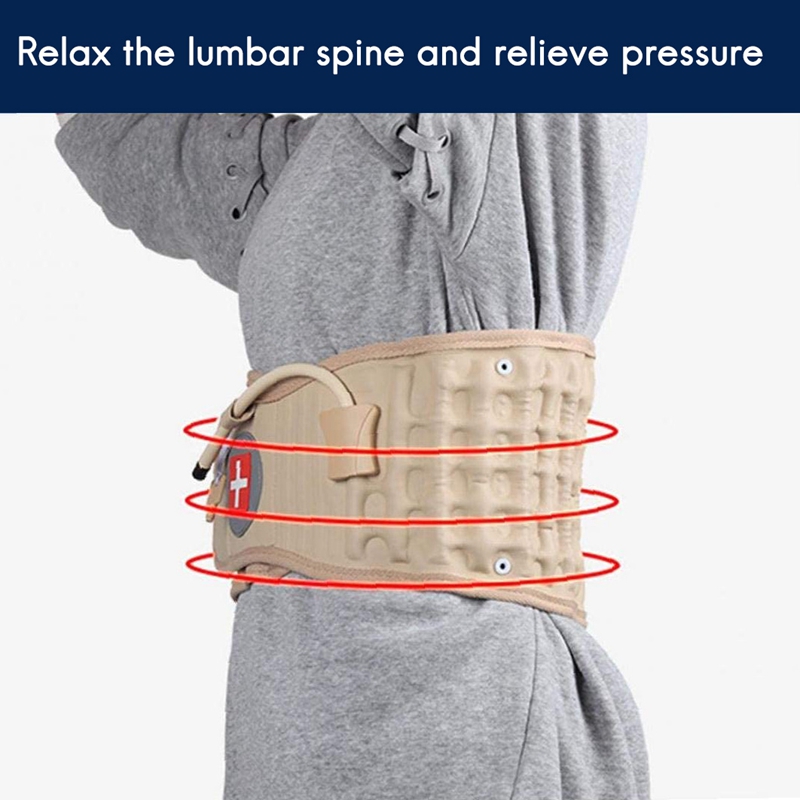 Back Decompression Belt Lumbar Support Back Waist Brace Spinal Traction ...