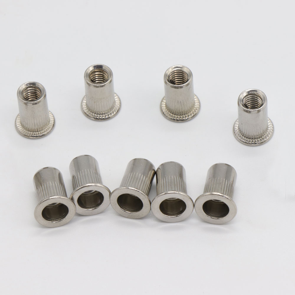 Part Flat Head Knurled Round Body Threaded Insert Open End, 51% OFF