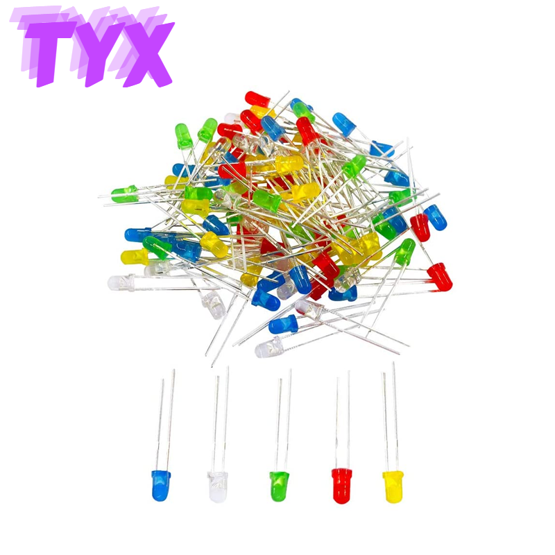 【UrbanNomad】100pcs m LED Light Diodes, Red/Green/Yellow/Blue/White LED ...
