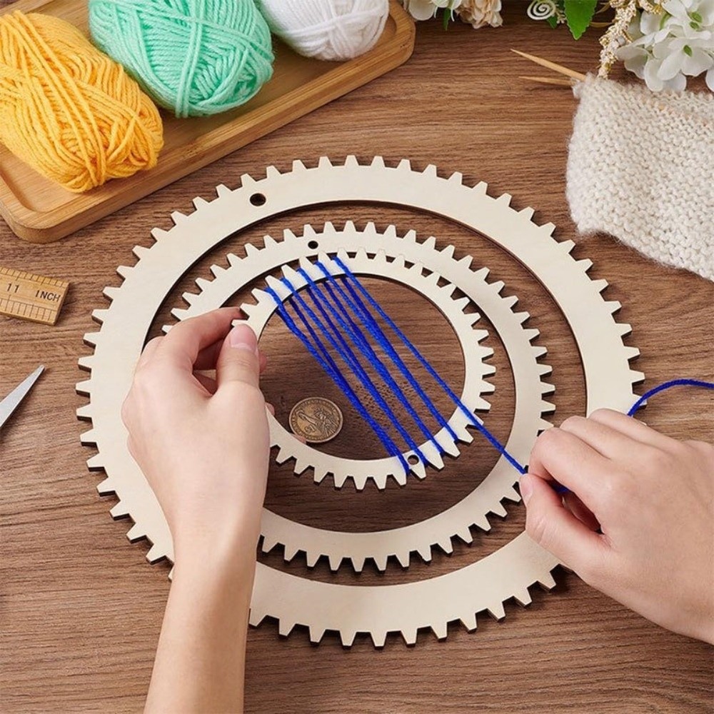 Creative Versatile Wooden Weaving Loom Kit Traditional Art Crafts ...