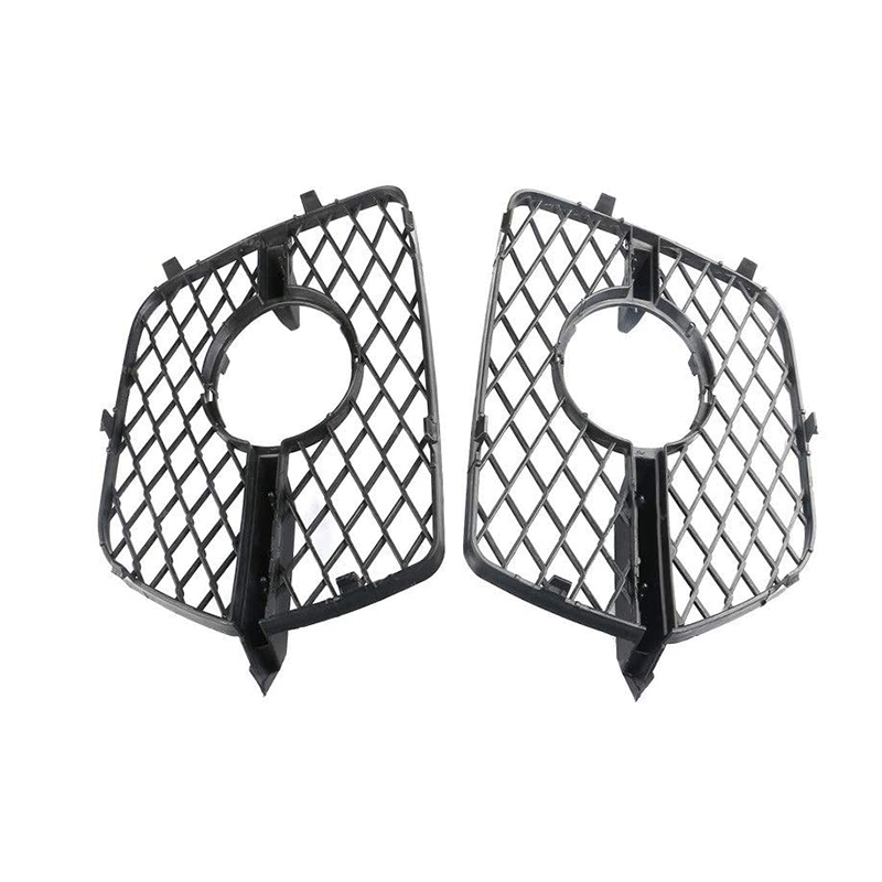 Set Front Bumper Fog Light Lateral Mesh Grill Grille + Trim Molding ...
