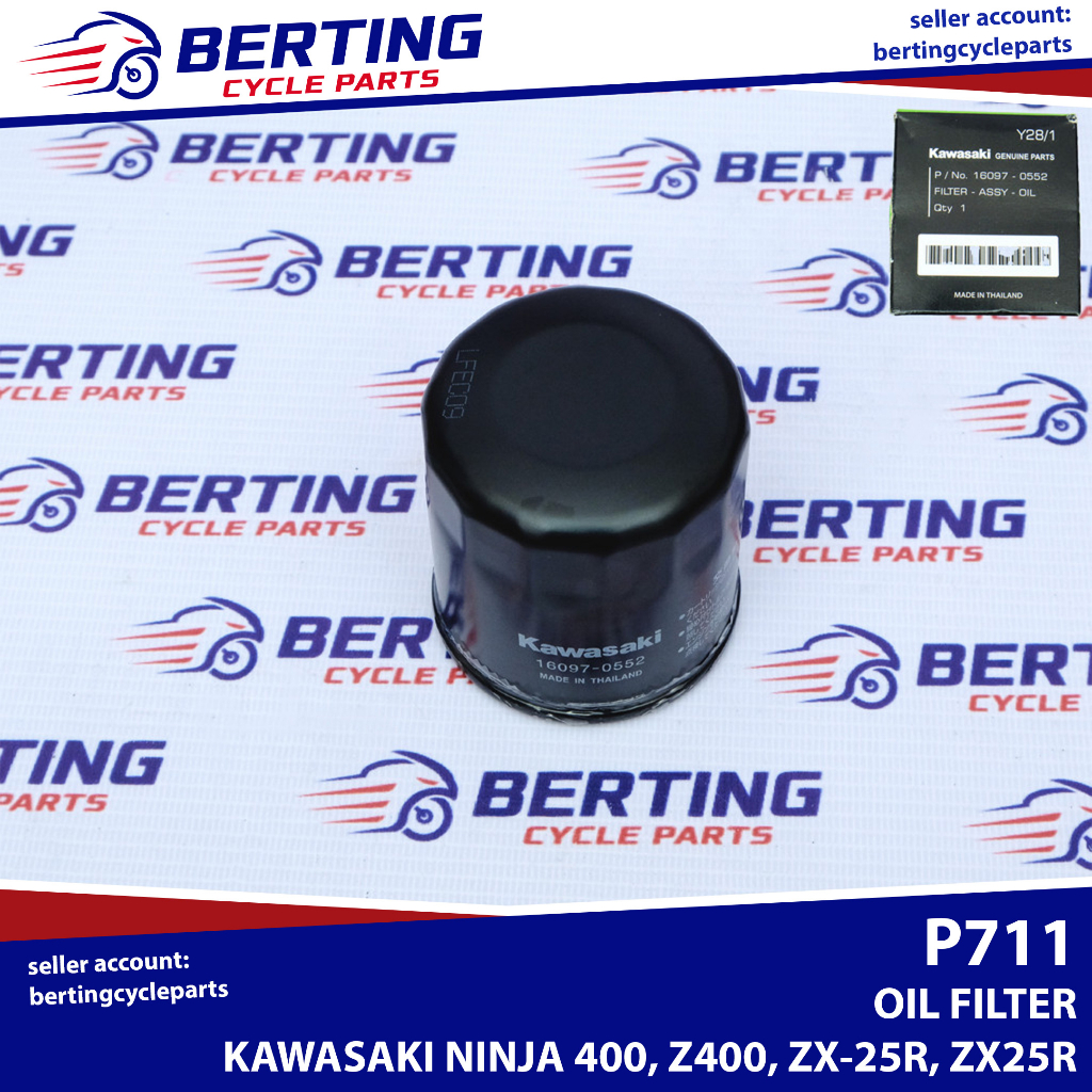 OIL FILTER Kawasaki Ninja 400 Z400 ZX-4RR ZX-25R ZX25R Genuine 16097 ...