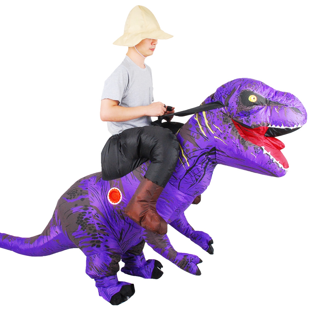 New T-REX Riding Costume For Adults Jurassic World Mascot Inflatable ...