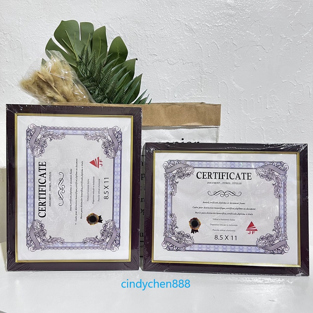 A4 & 8.5x11 PVC CERTIFICATE FRAME SIZE A4 / 8.5*11 inches Photo frame ...