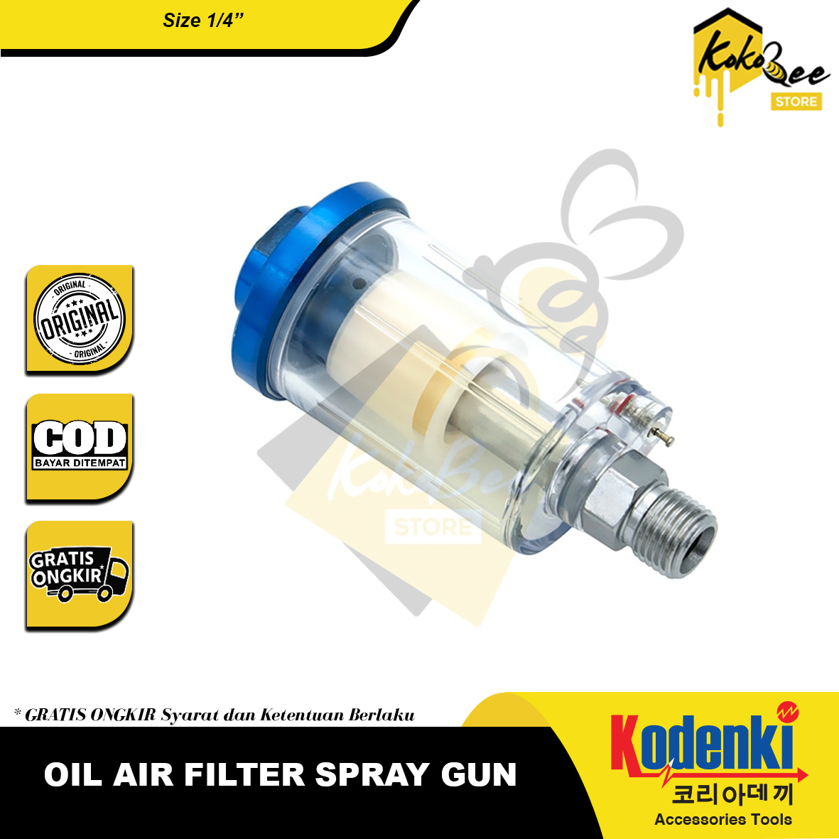 Water separator kompresor air oil filter saringan angin spray gun ...