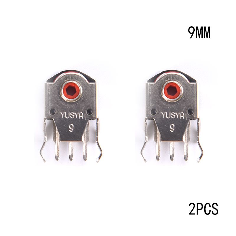 2pcs Highly Accurate Decoder 9mm 11mm Red Core Rotary Mouse Scroll