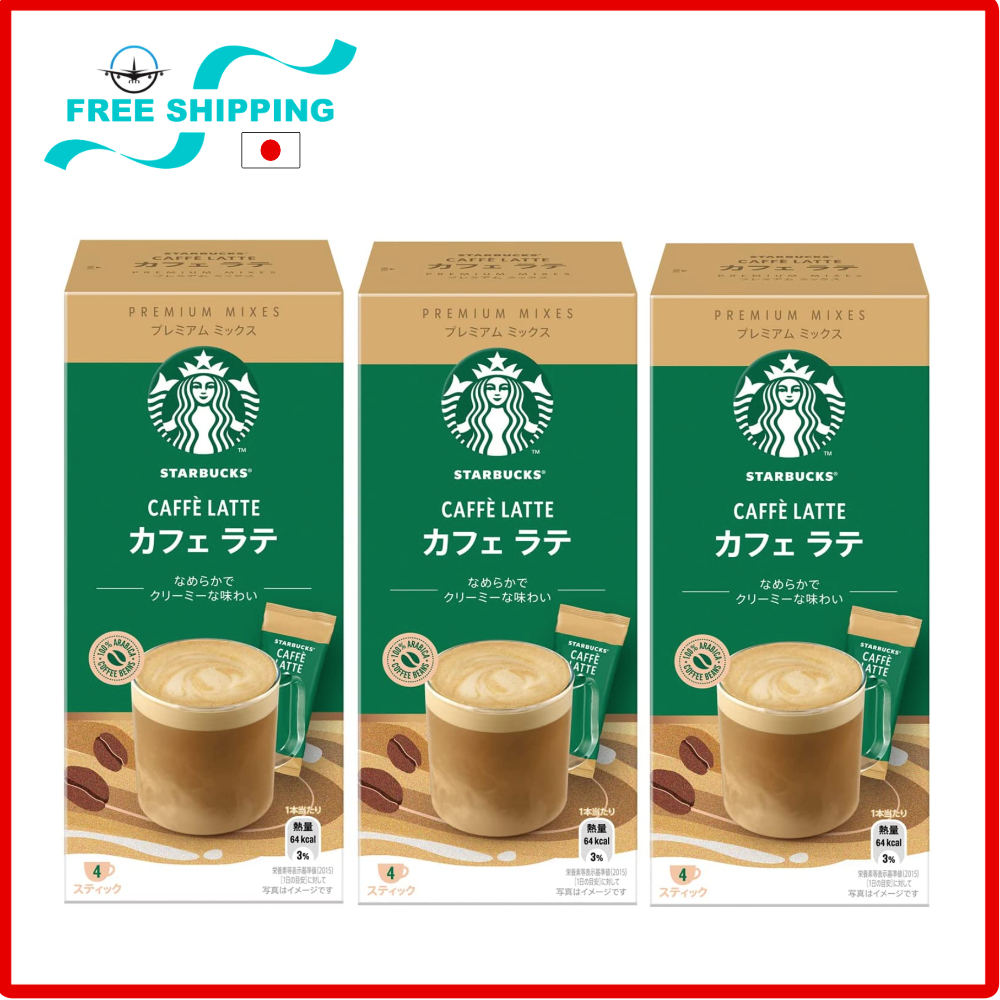 Starbucks Premium Mix Cafe Latte 4P x 3Boxes Powder or 5 packets only ...