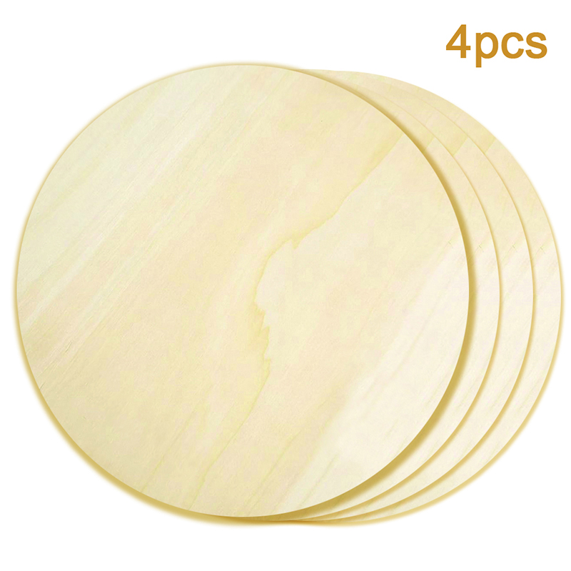 12 /14 Inches Wood Circles For Craft Wood Board Rounds Wooden Cutouts ...