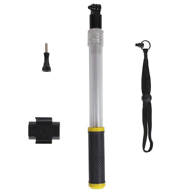 Waterproof Selfie Stick for GoPro Extendable Transparent Floaty Pole ...