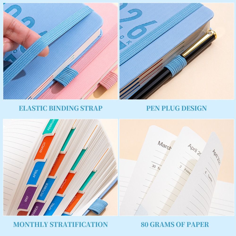 Taking Notes English 2026 Schedule Planner Notepad 12 Months Pu To-do ...