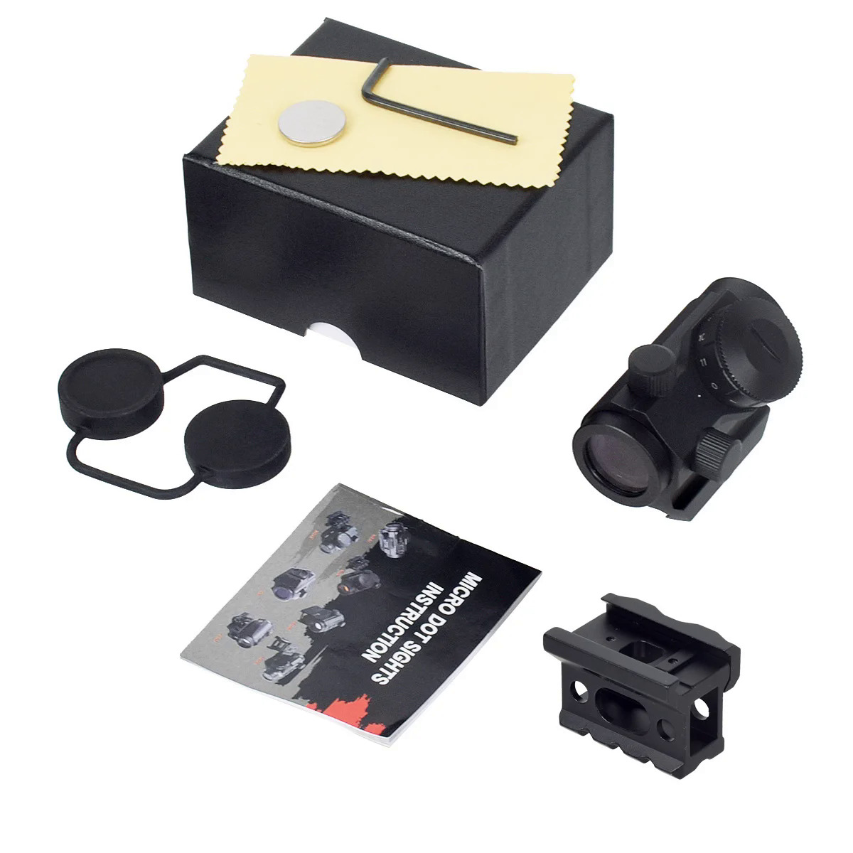 Tactical 1x20mm 3MOA Red Dot Sight With 1 Inch Riser Mount Waterproof ...