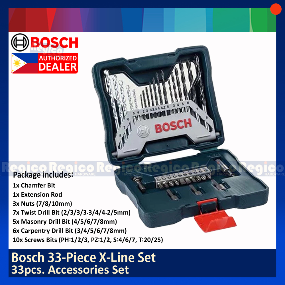 BOSCH X33 33 pieces X-Line 33 pcs. Bosch Accessories set X33 Regico ...