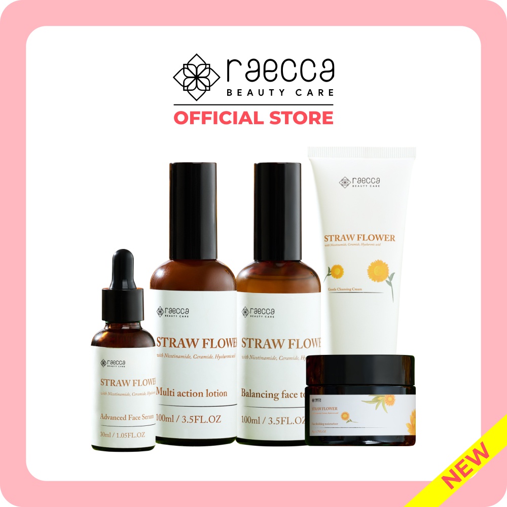 Raecca Strawflower Skincare Set 5in1 | Lazada Indonesia