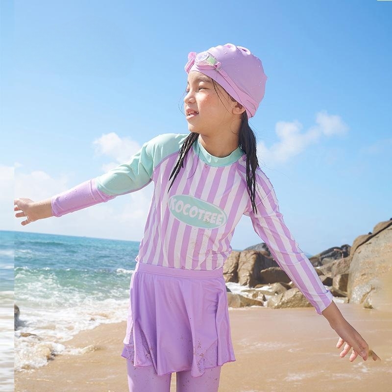 【SG STOCK】Swimming Suit for Boy & Girl Kid Swim Suit Pool Clothes Long ...