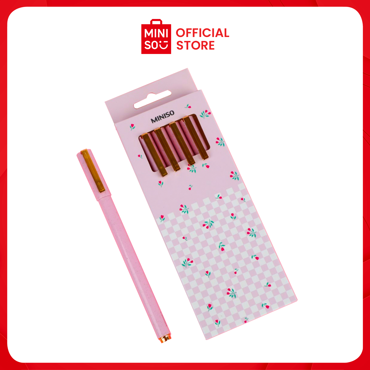 MINISO Tulip Garden Collection Gel Pen 4 Pack PDQ | Lazada PH
