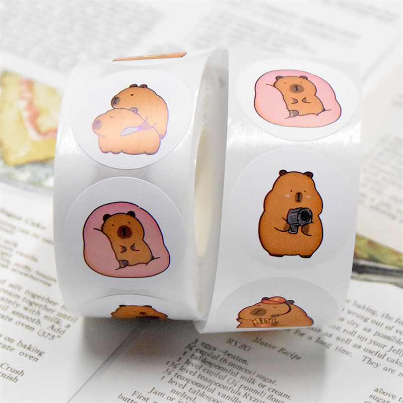 500pcs Cartoon Cute Capybara Sticker Decals Decoration DIY Phone ...