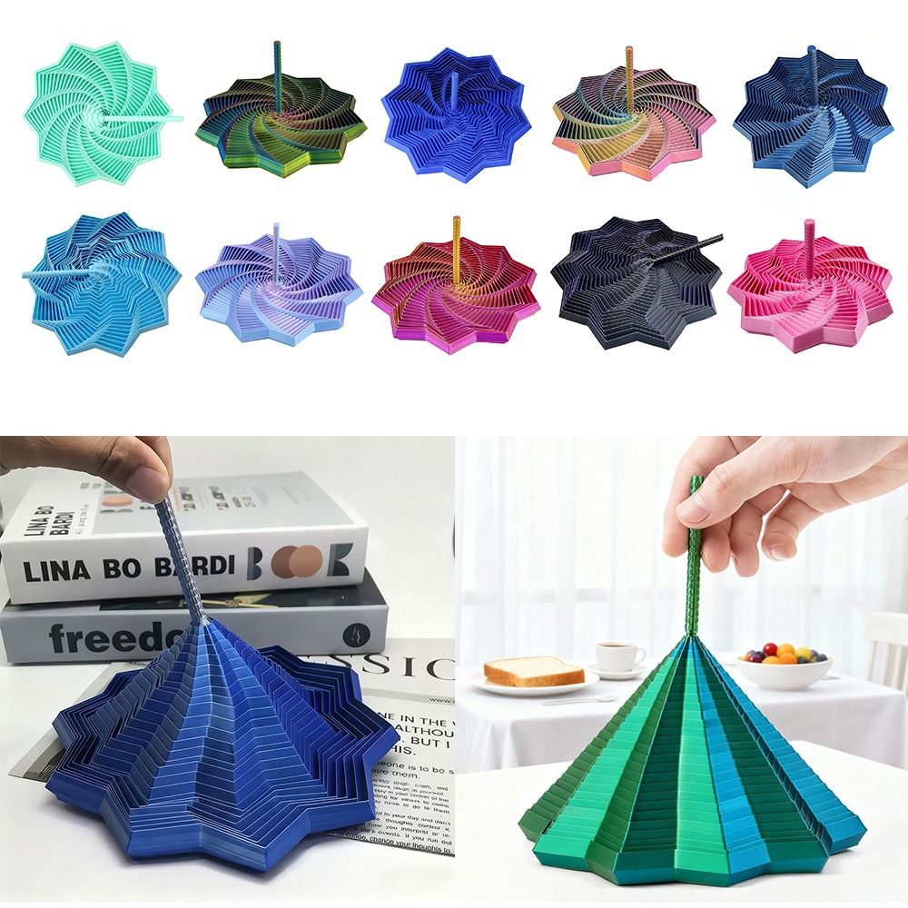 Funny PLA Expanded Sensory Fidget Star with Handles 3D Printed Fractal ...