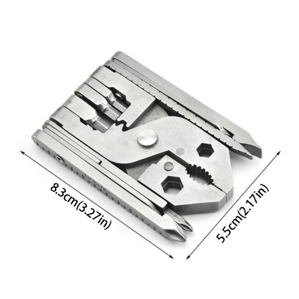 Tool Kit Solid Stainless Steel Pocket Tool Kit Portable Mini 25 Tools ...