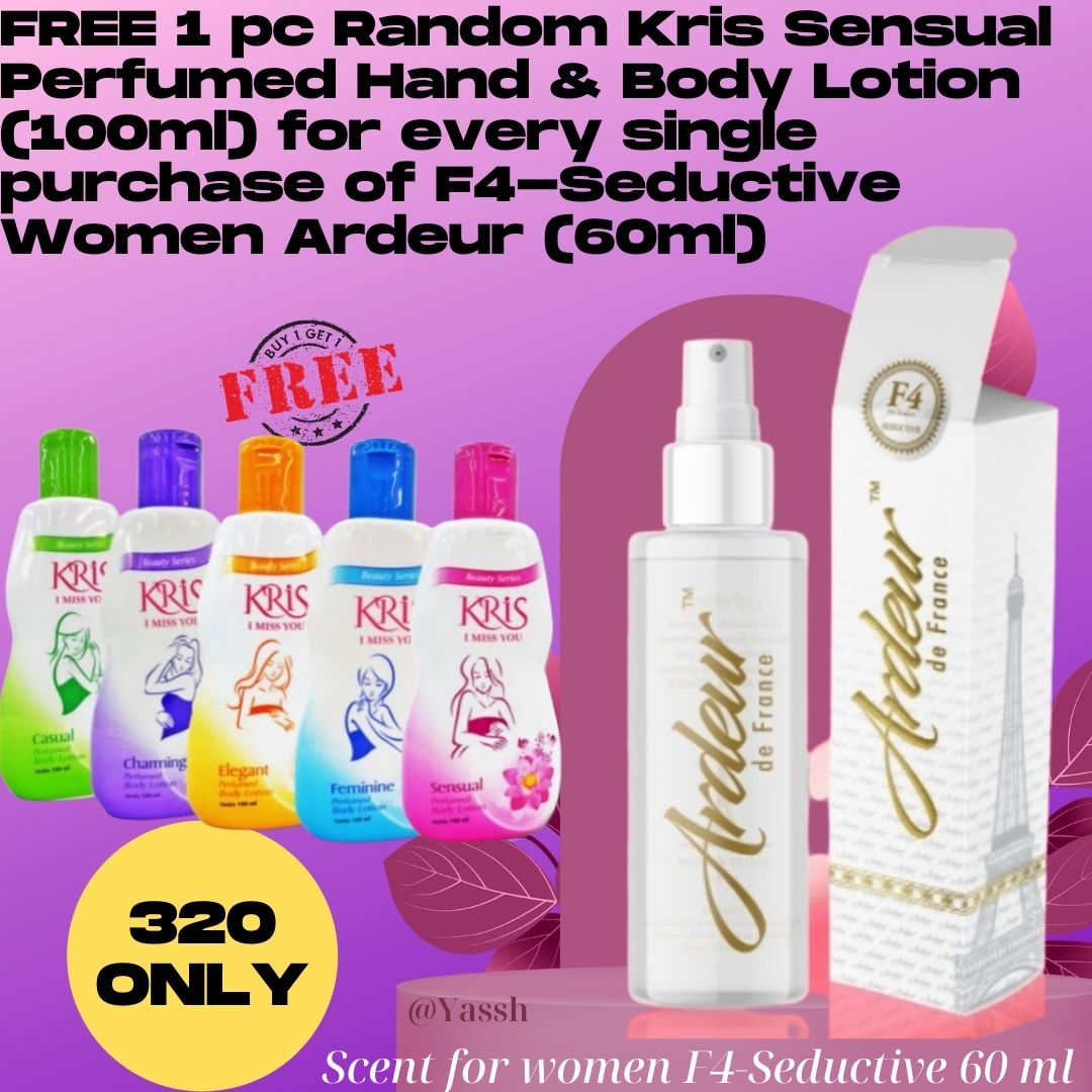 FREE 1 pc Random Kris Sensual Perfumed Hand & Body Lotion (100ml) for ...