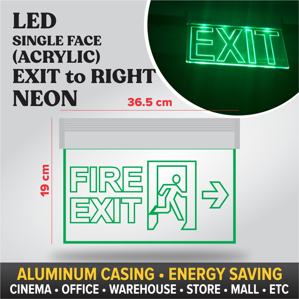 High Quality EXIT LED Light Emergency EXIT / Left Right Double Face ...