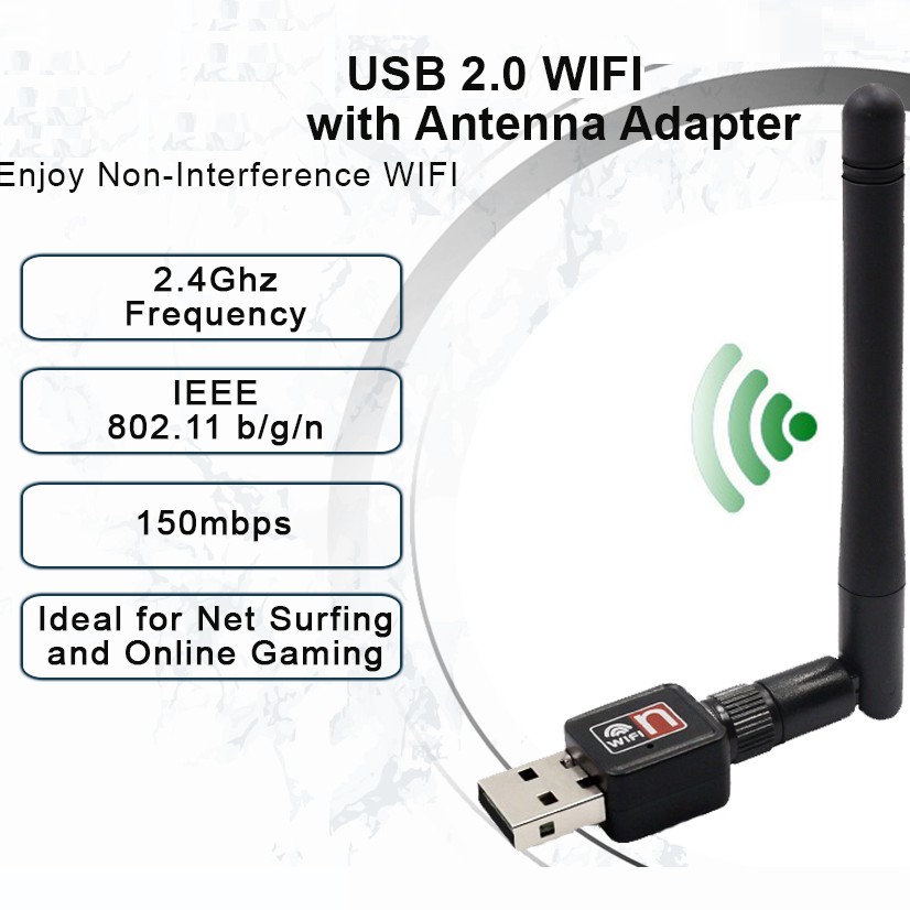 Popcorn Dual Band USB Adapter 600mbps 2.4ghz 5ghz 802.11ac Mini Wi-Fi ...