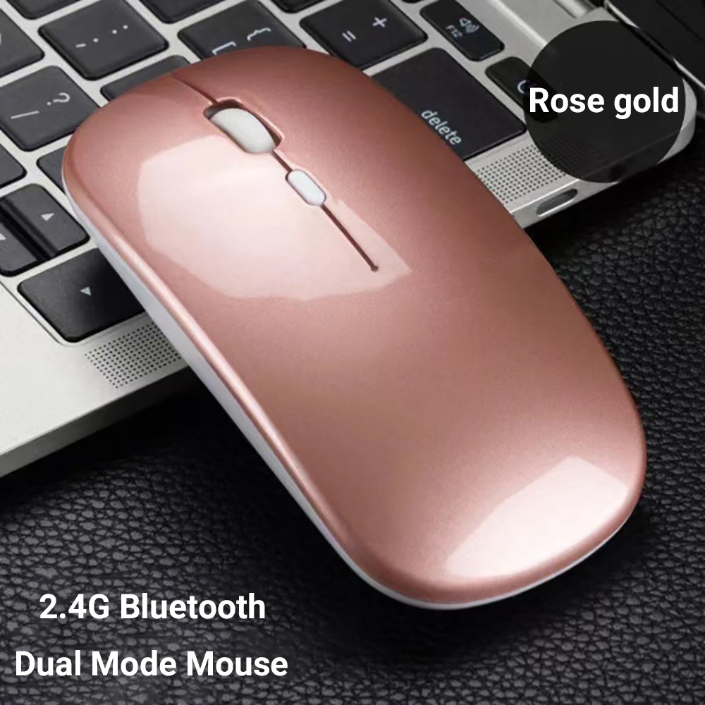Mouse 2.4G Silent Wireless Rechargeable 1600 DPI RGB LED Backlit ...