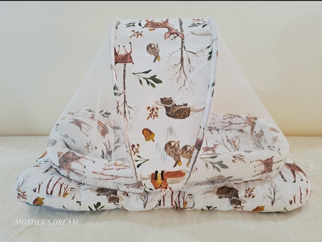 GP Baby Bed with Mosquito net and 1 pillow, Comfortable New born Baby ...