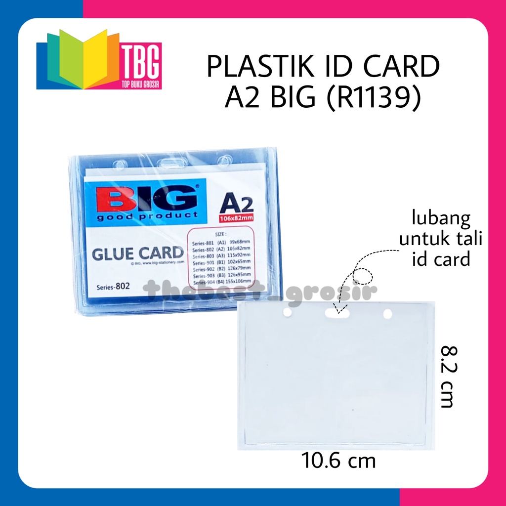 1 PAK (20 LEMBAR) PLASTIK ID CARD A2 BIG / PLASTIK ID CARD / KEPLEK ID ...
