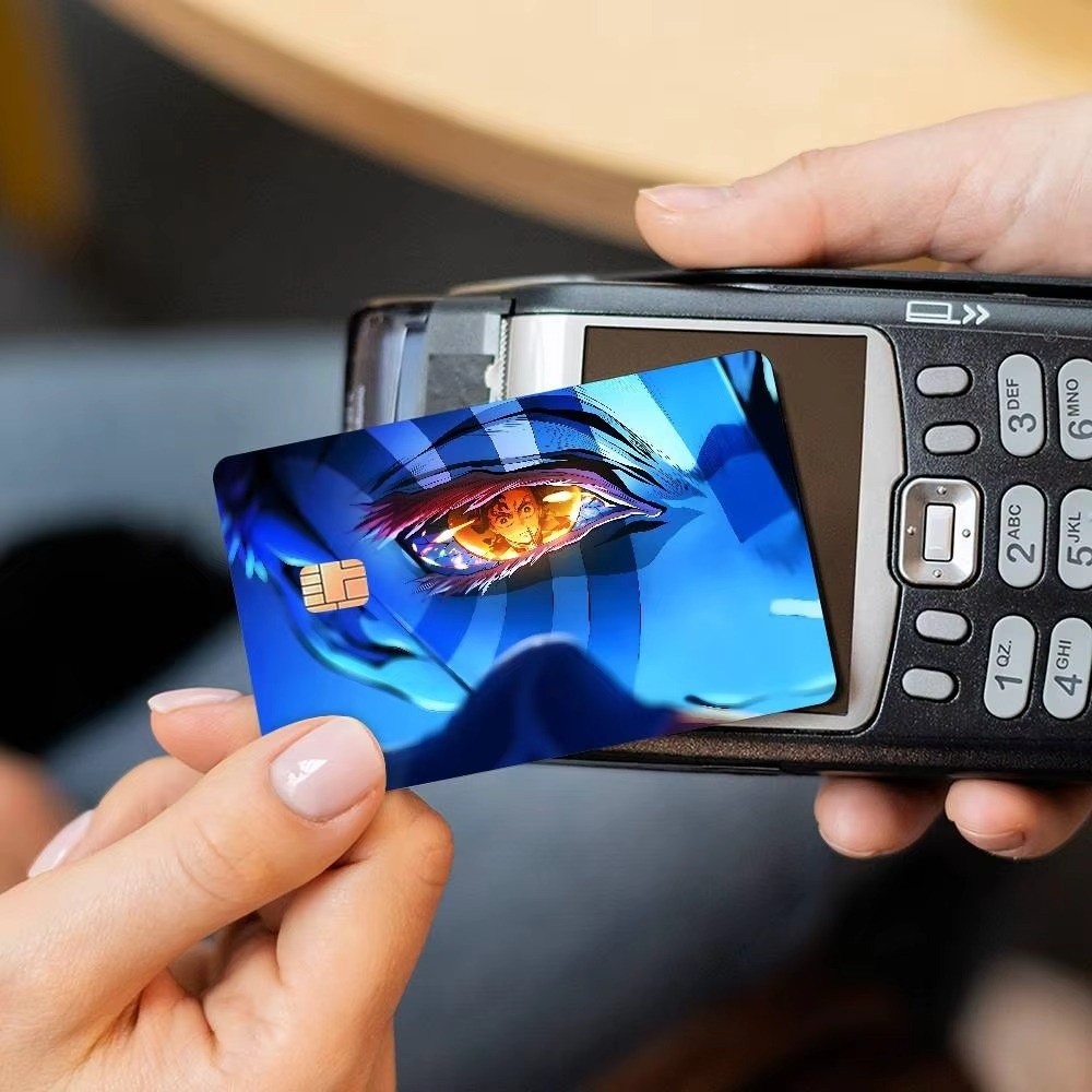 Bank Card Protection Demon Slayers Card Sticker Removable Stickers ...