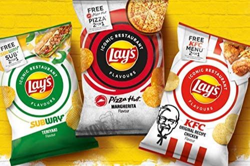 Lays KFC/Pizza Hut/Subway Chips Limited Edition 150g / Lay's Potato ...