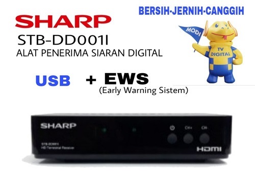 NEW! Set Top Box/Digital TV Receiver SHARP STB-DD001I STB DTV-T2 ...
