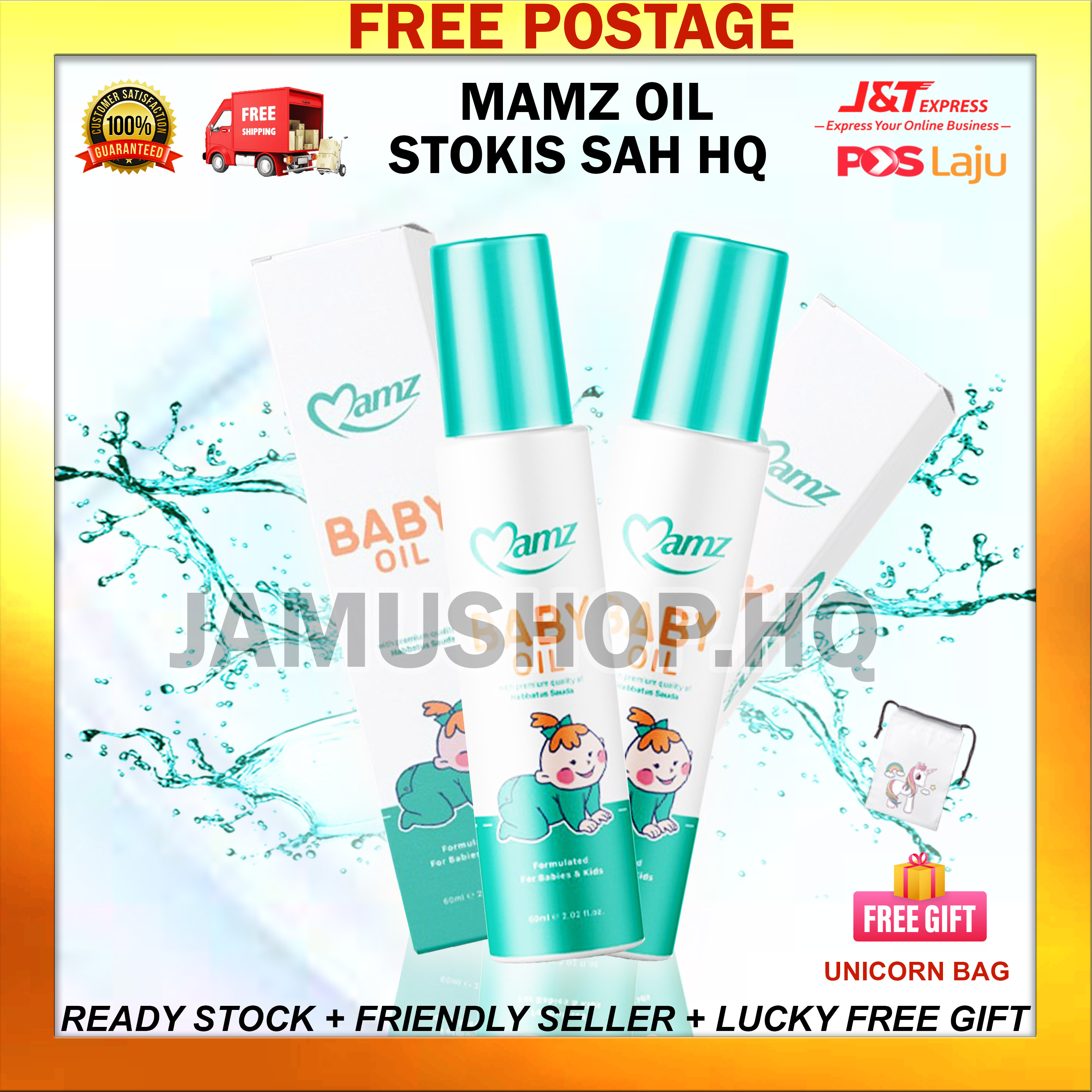 MAMZ SPRAY / MAMZ OIL 100% ORIGINAL HQ + FREE GIFT (READY STOCK) | Lazada