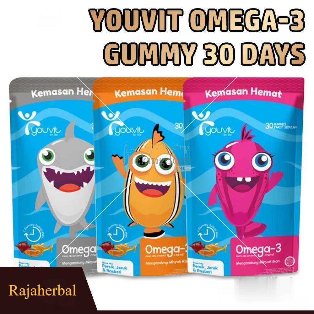 Vitamin Anak Youvit Omega-3 Gummy Kids 30 Days Vitamin Anak ...
