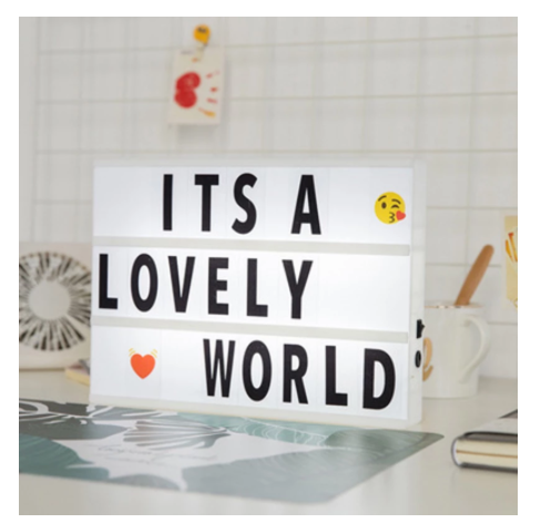 LED Combination Light Box A4 Night Light DIY Letter Symbol Card ...