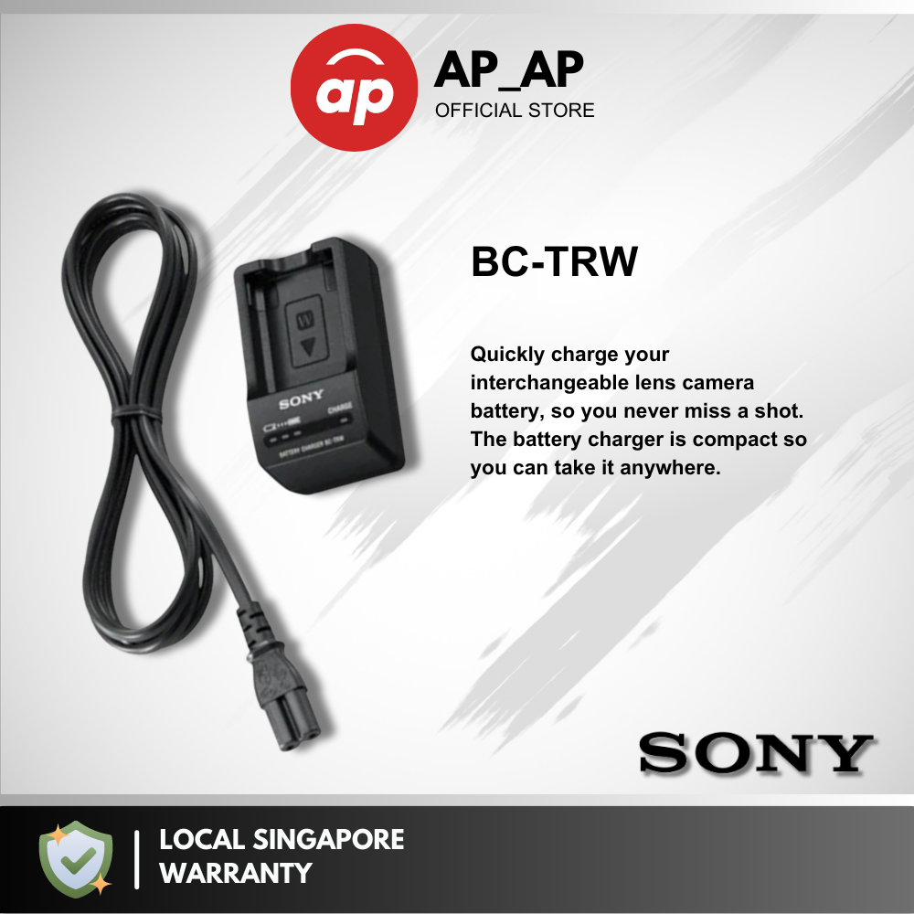 Sony BC-TRW W Series Battery Charger (Black) for InfoLITHIUM NP-FW50 ...